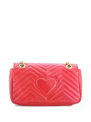 Gucci Gg Marmont Flap Bag Matelasse Leather Small Crossbody Bag