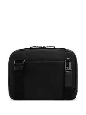 PIQUADRO Logo-plaque Messenger Bag - Black