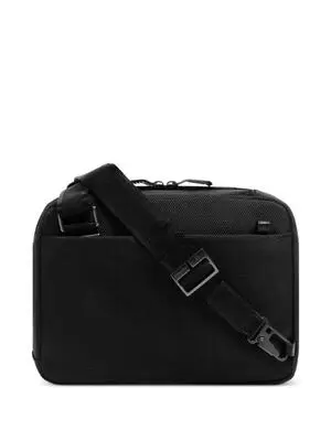 PIQUADRO Logo-plaque Messenger Bag - Black