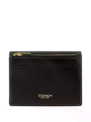 COACH Essential Logo-plaque Leather Card Holder
