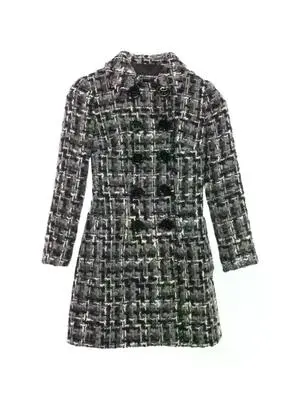 Dolce & Gabbana 2010s Double-breasted Tweed Coat - Grey