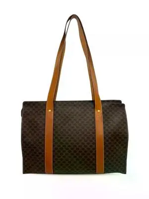Celine 1996 Macadam Coated Canvas Tote Bag