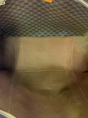 Celine 1996 Macadam Coated Canvas Tote Bag