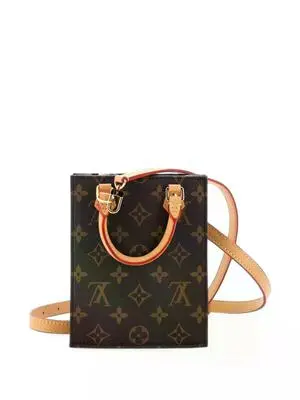 LOUIS VUITTON Petit Sac Plat Bag Monogram Canvas Crossbody Bag