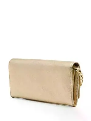 Prada 2013-2026 Metallic Saffiano Wallet On Chain Crossbody Bag