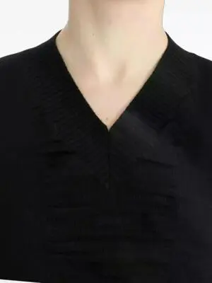 Costume National V-neck Long-sleeve Sweater