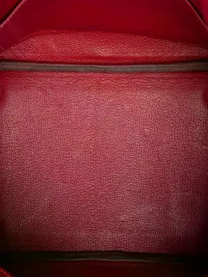 Hermès 2005 Clemence Birkin Retourne 30 Handbag - Red