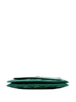 Goyard 2019 Goyardine Plumet Pocket Wallet Crossbody Bag - Green
