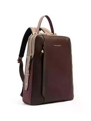 PIQUADRO Rfid-blocking Leather Laptop Backpack