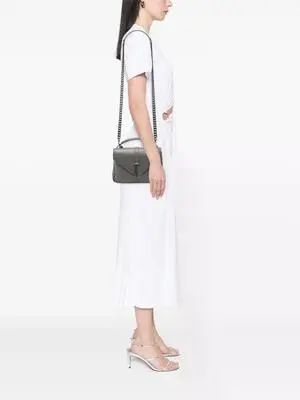 Saint Laurent 2016 Medium Croc Embossed Leather Monogram College Satchel
