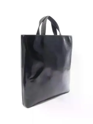 Prada 2010s Leather Tote Bag - Black
