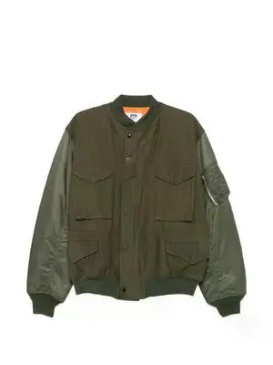 Junya Watanabe Panelled Utility Bomber Jacket - Green