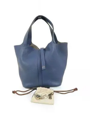 Hermès 2022 Mm Picotin Lock Tote Bag - Blue