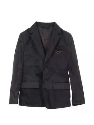 Prada 2010s Re-nylon Triangle-logo Blazer