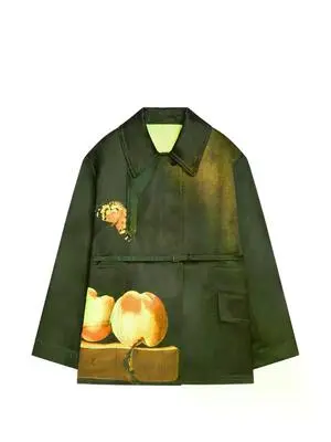 Dries Van Noten Oversized Printed Jacket - Green