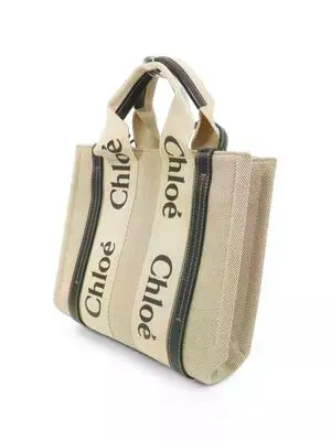 Chloé Small Woody Logo-strap Tote Bag