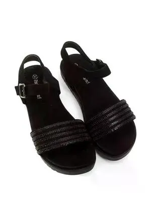 PÉCHÉ ORIGINEL Rhinestone-embellished Sandals - Black