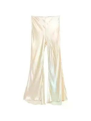Erika Cavallini High-waisted Flared Trousers - Neutrals