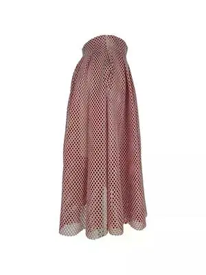 Maje Openwork-knit Midi Skirt