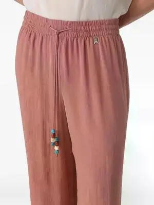 Patrizia Pepe Beaded Drawstring-waist Trousers