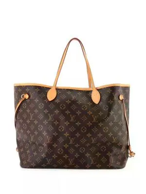 LOUIS VUITTON Neverfull Nm Monogram Canvas Gm Tote Bag - Brown