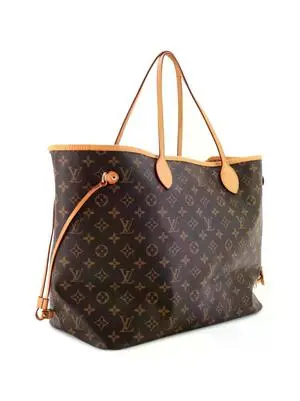 LOUIS VUITTON Neverfull Nm Monogram Canvas Gm Tote Bag - Brown