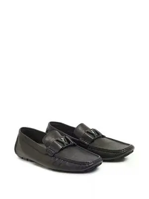 LOUIS VUITTON Monte Carlo Taiga Leather Loafers
