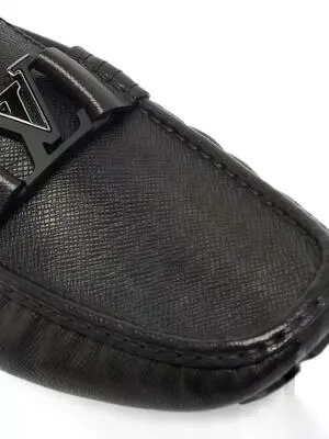 LOUIS VUITTON Monte Carlo Taiga Leather Loafers