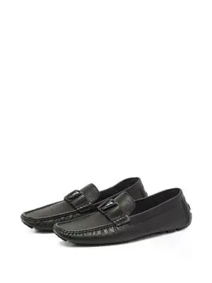 LOUIS VUITTON Monte Carlo Taiga Leather Loafers