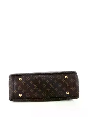 LOUIS VUITTON Pallas Tote Monogram Canvas With Leather Shoulder Bag - Brown