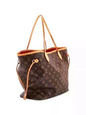 LOUIS VUITTON Neverfull Nm Monogram Canvas Mm Tote Bag - Brown