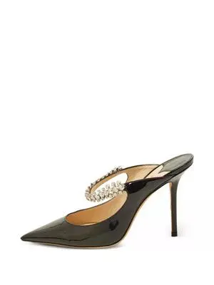 JIMMY CHOO Bing Crystal-embellished Mules - Black
