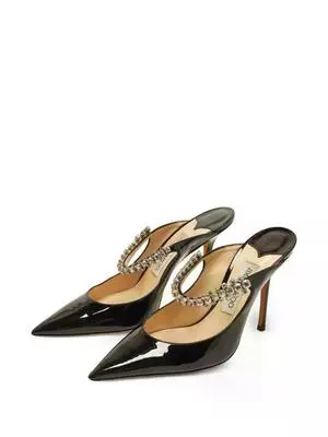 JIMMY CHOO Bing Crystal-embellished Mules - Black