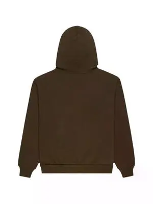 SP5DER Rhinestone-embellished Web-print Hoodie - Brown