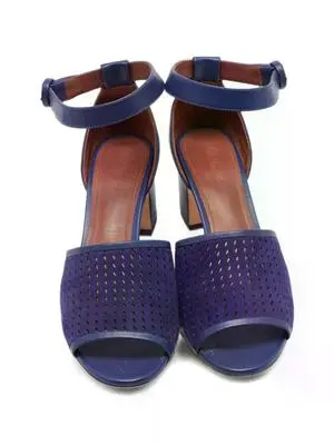 Loro Piana Perforated Ankle-strap Sandals