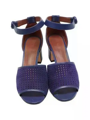 Loro Piana Perforated Ankle-strap Sandals