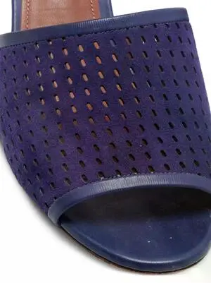 Loro Piana Perforated Ankle-strap Sandals