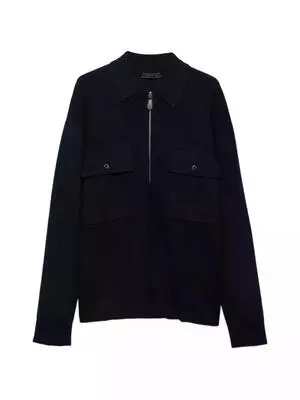 Prada Cashmere Polo Shirt - Blue