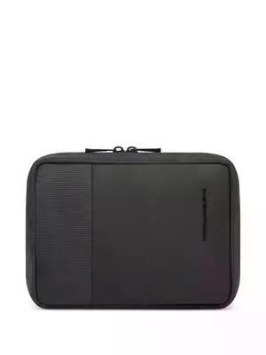 PIQUADRO Logo-print Clutch Bag - Black