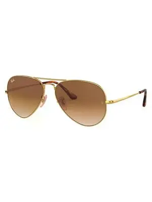 Ray-ban Aviator Frame Sunglasses - Brown