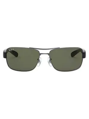 Ray-ban Polarised Square-frame Sunglasses - Grey