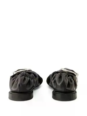 Toga Buckled Ruched Flats