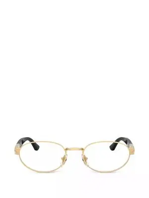 Persol Oval-frame Glasses - Gold