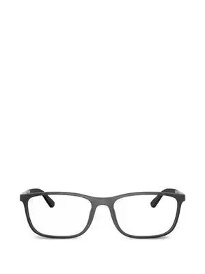 Emporio Armani Rectangle-frame Glasses - Black