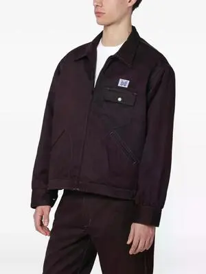 Needles Logo-appliqué Zip-up Shirt Jacket - Purple