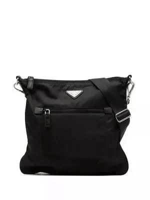 Prada 2013-2026 Tessuto Zip Top Crossbody Bag - Black