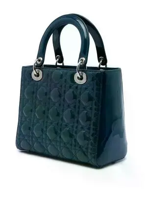 Dior 2015 Medium Patent Cannage Lady Satchel