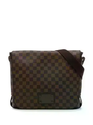 LOUIS VUITTON 2011 Damier Ebene Brooklyn Mm Crossbody Bag - Brown