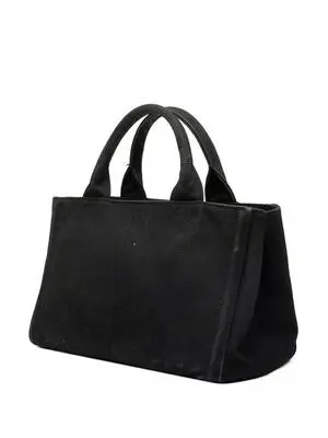 Prada 2013-2026 Canvas Canapa Studded Handbag