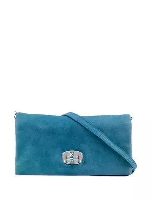 Miu Miu 2010-2026 Suede Crystal Chain Satchel